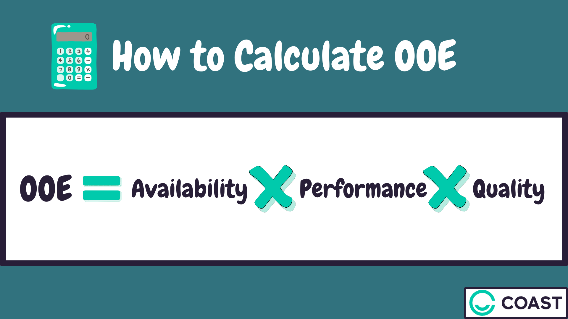 How to Calculate Overall Operations Effectiveness (OOE)